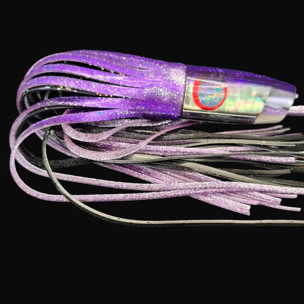 Tantrum TTS Medium Plunger Head Game Fishing Lure – Purple over Black ...